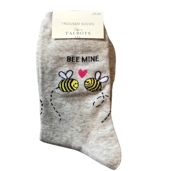 Talbots | Accessories | Talbots Bee Mine Valentine Heart Trouser Socks ...